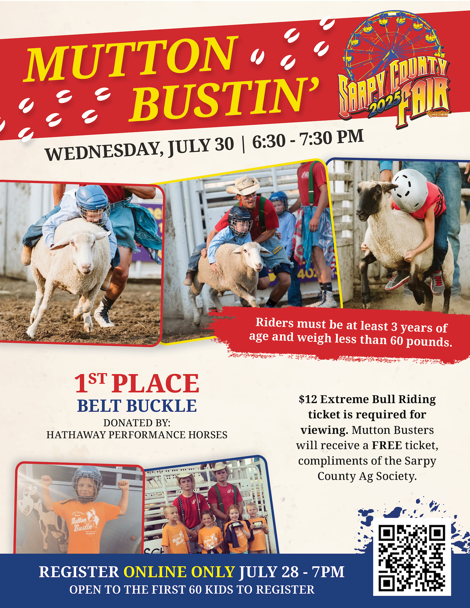 Mutton Bustin' - Sarpy County Fair