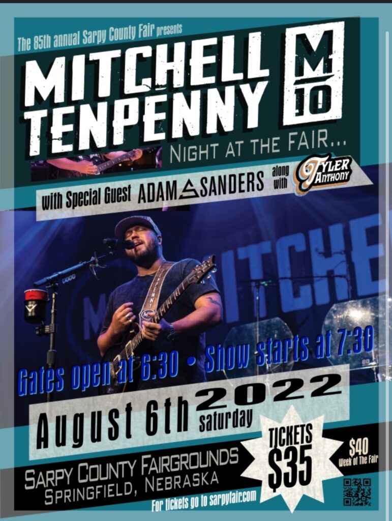 Concert - MITCHELL TENPENNY with Special Guest Adam Sanders along with ...